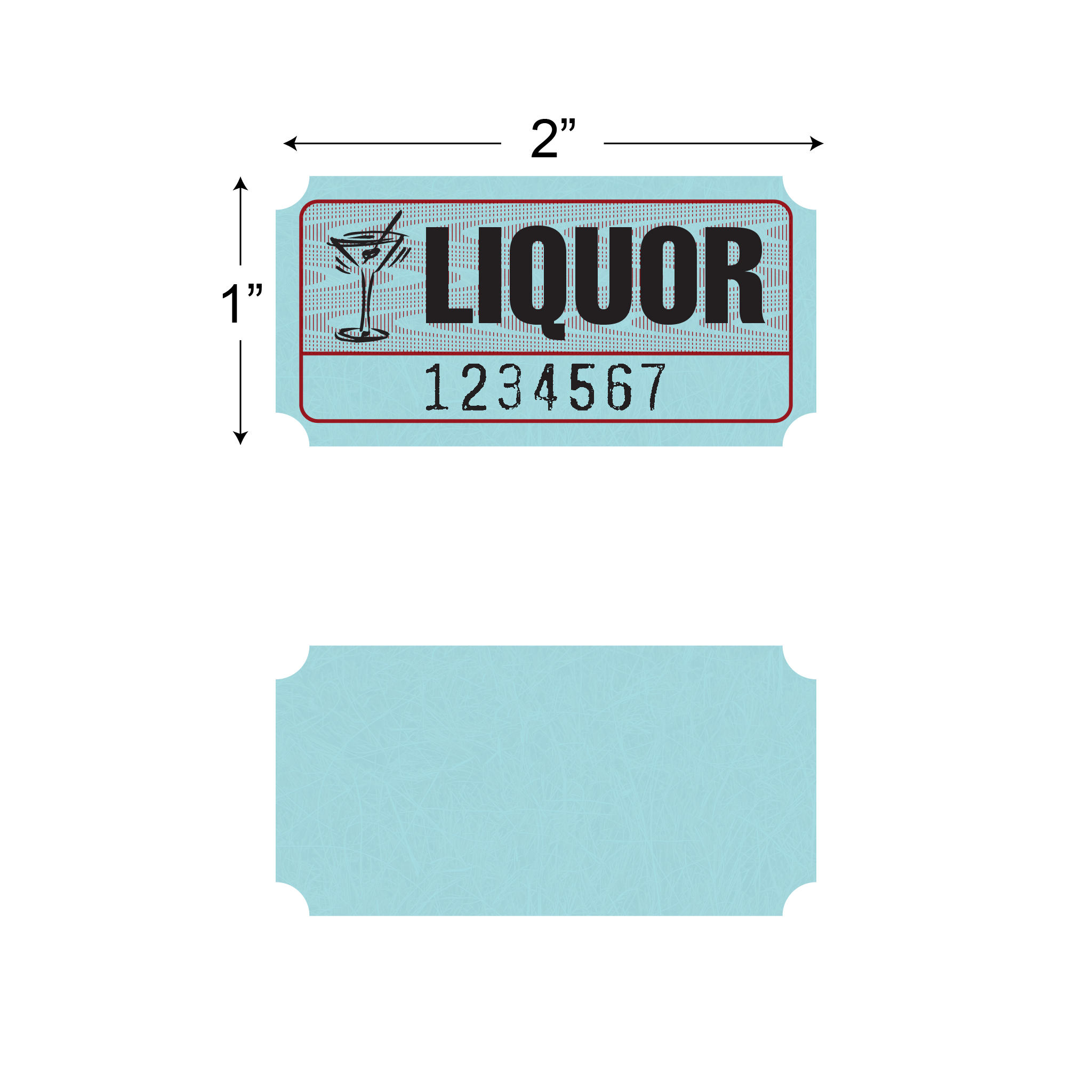 Liquor Roll Tickets (1,000/roll) | Canada Ticket | Stock Drink Tickets