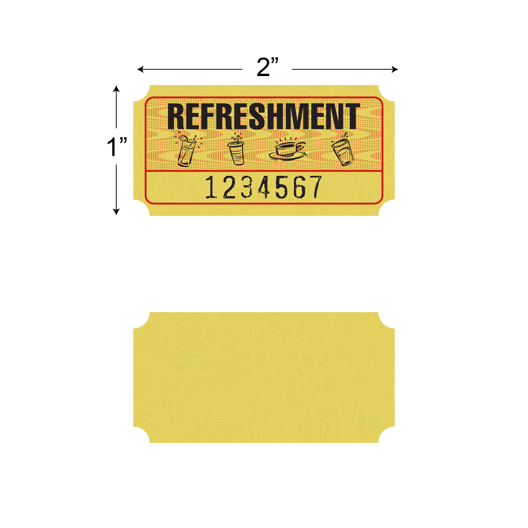 Refreshment Roll Tickets (1,000/roll) | Canada Ticket | Stock Drink Tickets