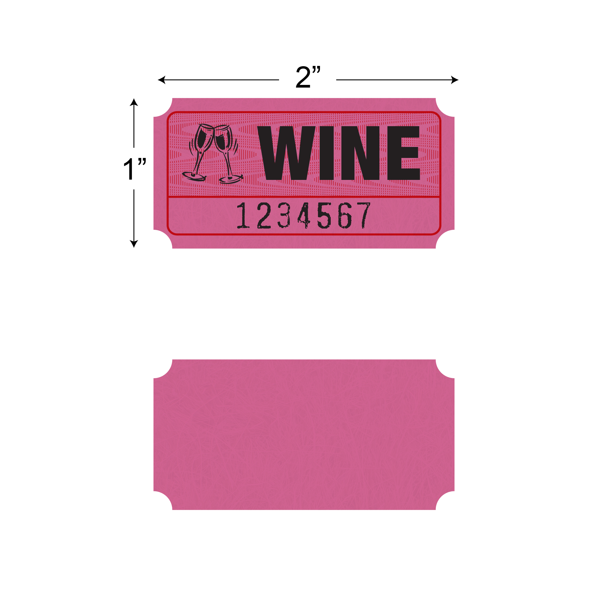 Wine Roll Tickets (1,000/roll) | Canada Ticket | Stock Drink Tickets